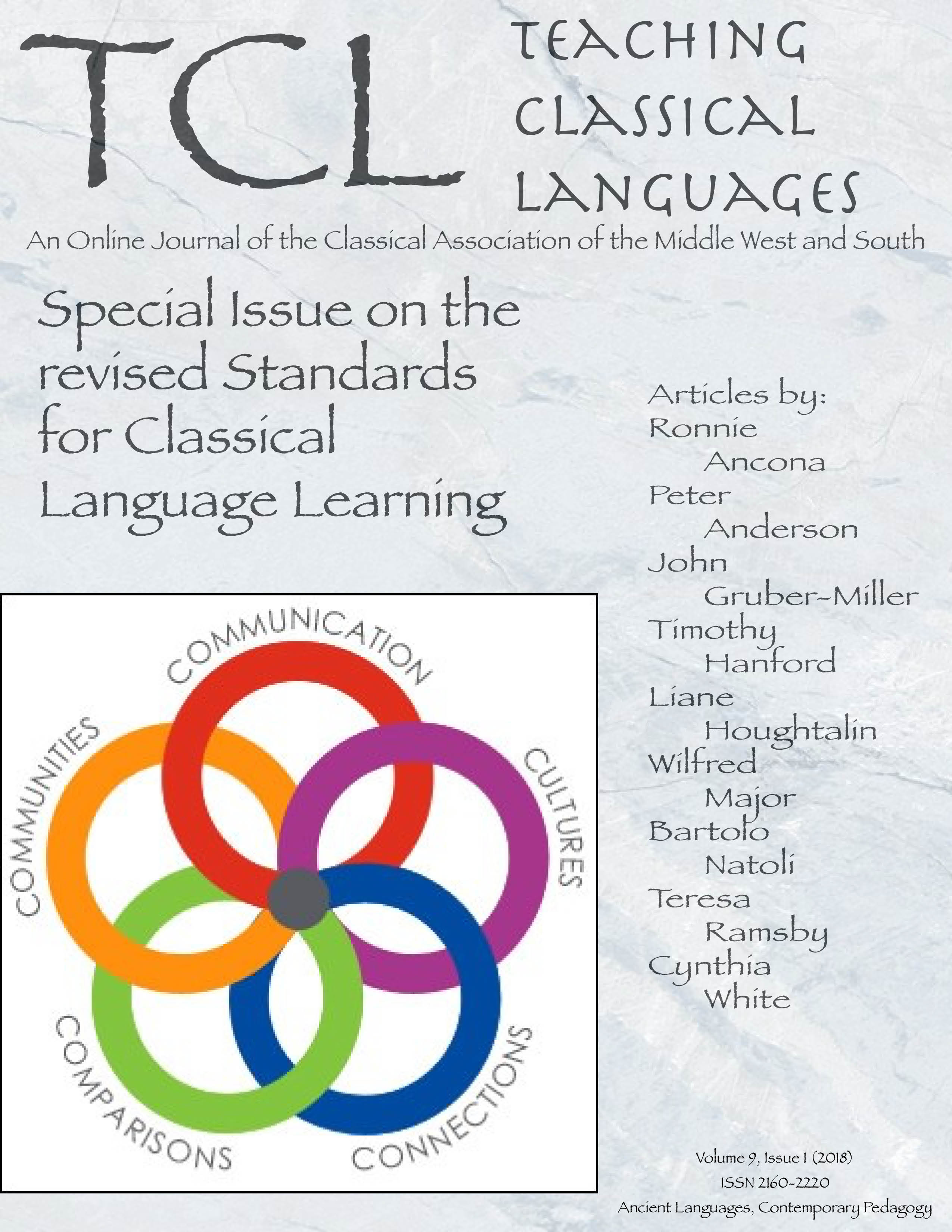 AWOL - The Ancient World Online: Open Access Journal: Teaching Classical Languages (TCL)